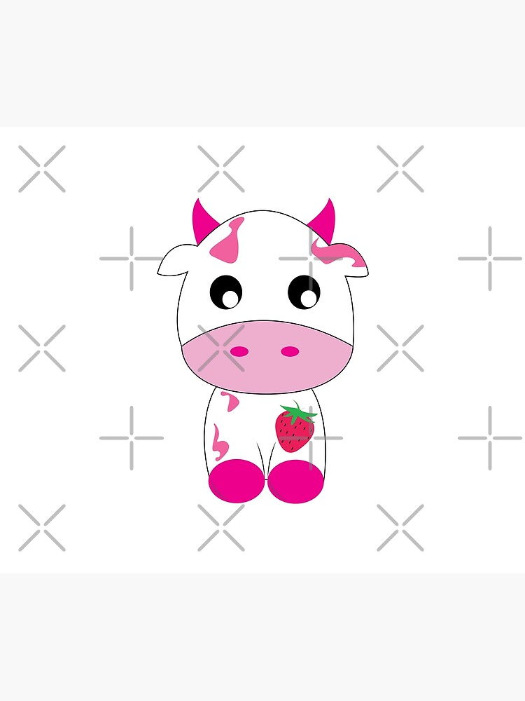 "Pink Berry Cow" Duvet Cover for Sale by CM-PD | Redbubble