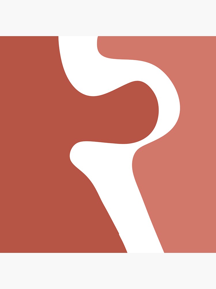 "Simple Red Curvy Art" Sticker by PoliticalFemale | Redbubble