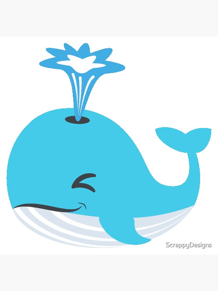"Wal Emoji (Blowhole)" Fotodruck von ScrappyDesigns | Redbubble