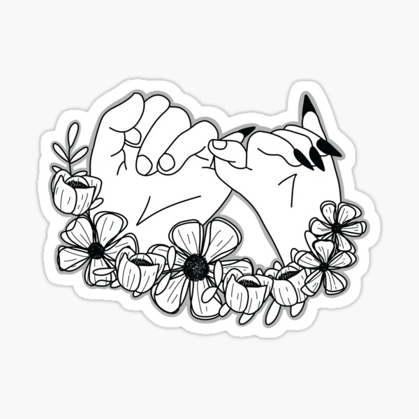 "Pinky Promise" Sticker for Sale by kaylaoles | Redbubble
