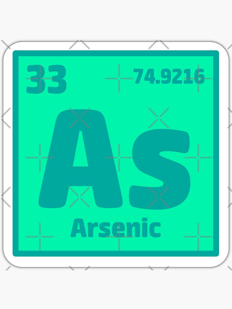 "Element Arsenic Sticker" Sticker for Sale by FinnicusMertens | Redbubble
