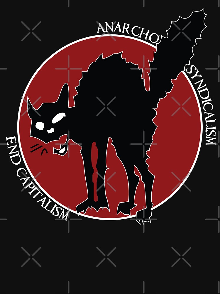 "anarcho syndicalism - sabo tabby" T-shirt for Sale by mehdibamhaoud ...
