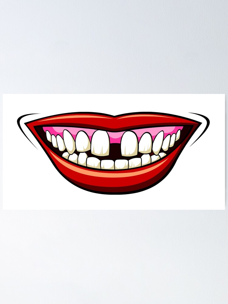 "Gap Teef" Poster for Sale by Masebreaker | Redbubble