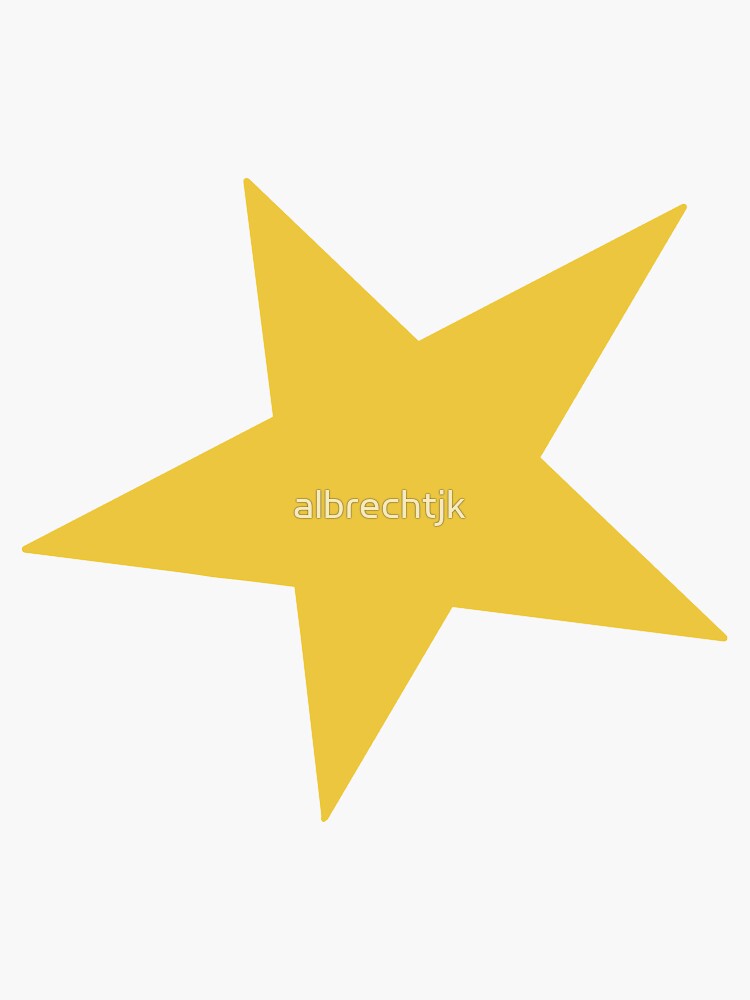 "Yellow Star " Sticker by albrechtjk | Redbubble