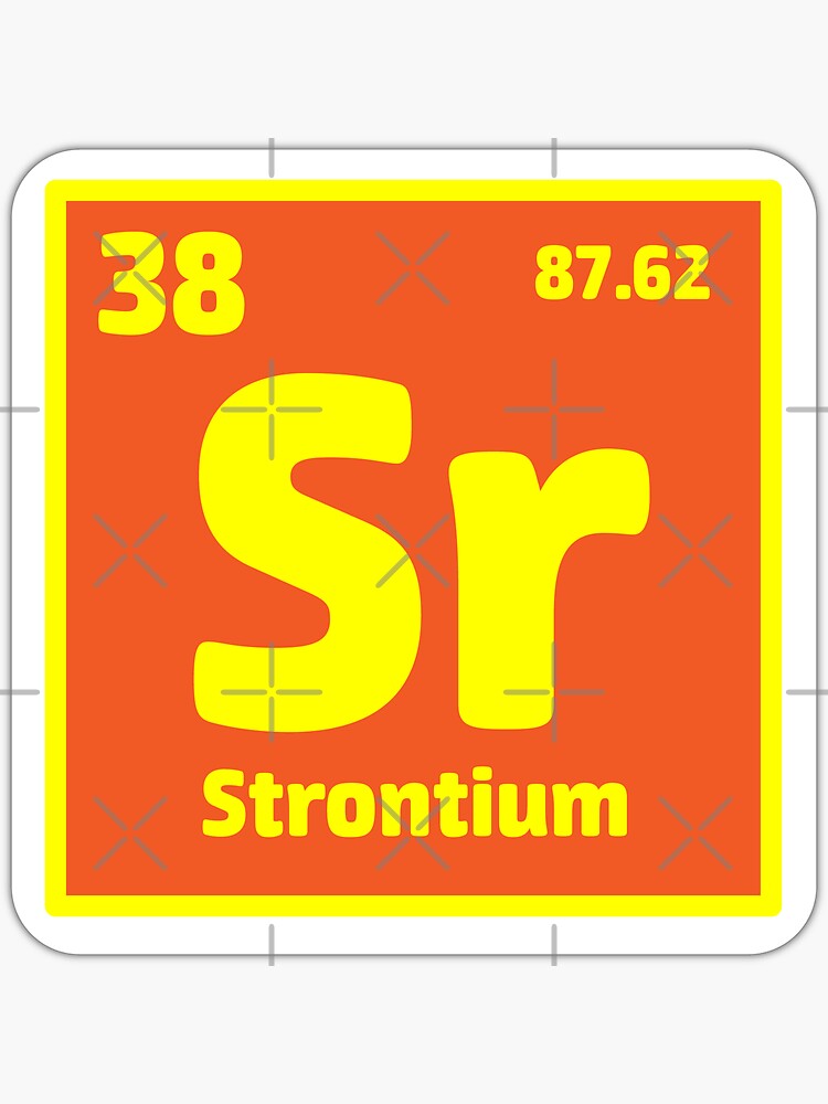"Element Strontium Sticker" Sticker by FinnicusMertens | Redbubble