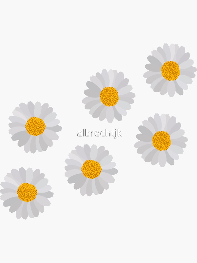 "Daisy sticker pack" Sticker for Sale by albrechtjk | Redbubble