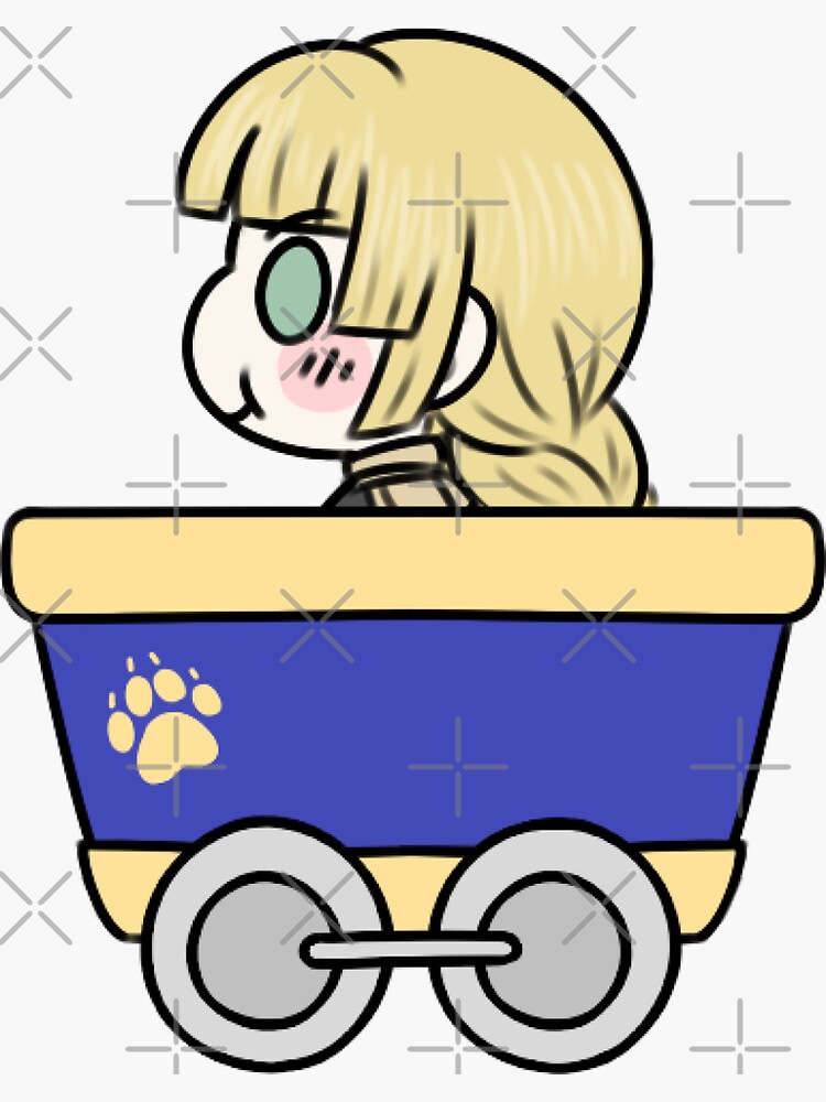 "Train Set Ingrid" Sticker for Sale by little-taiyaki | Redbubble