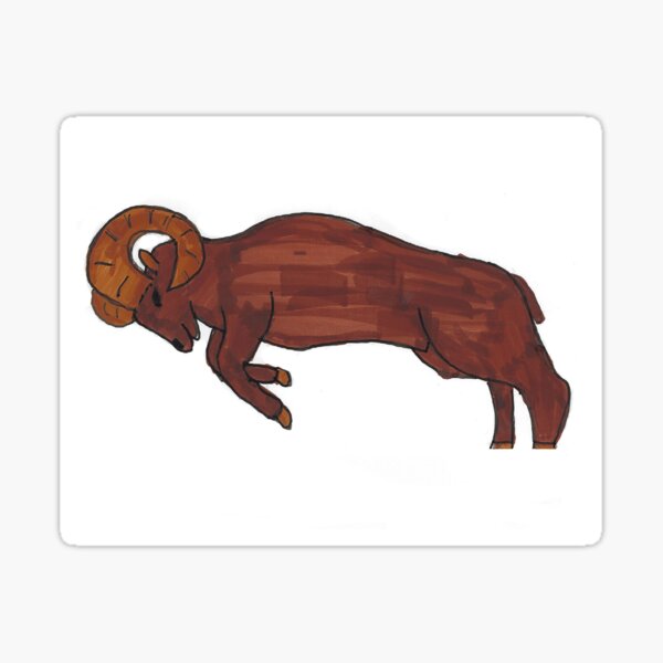 "Ram charging" Sticker by alyCSU | Redbubble