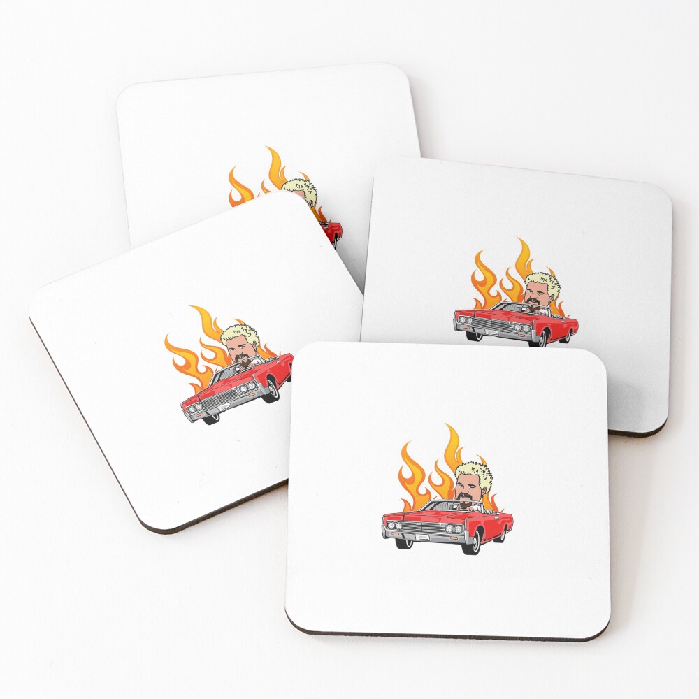 "Guy Fieri On The Way To Flavor-Town In His Convertible" Sticker for ...