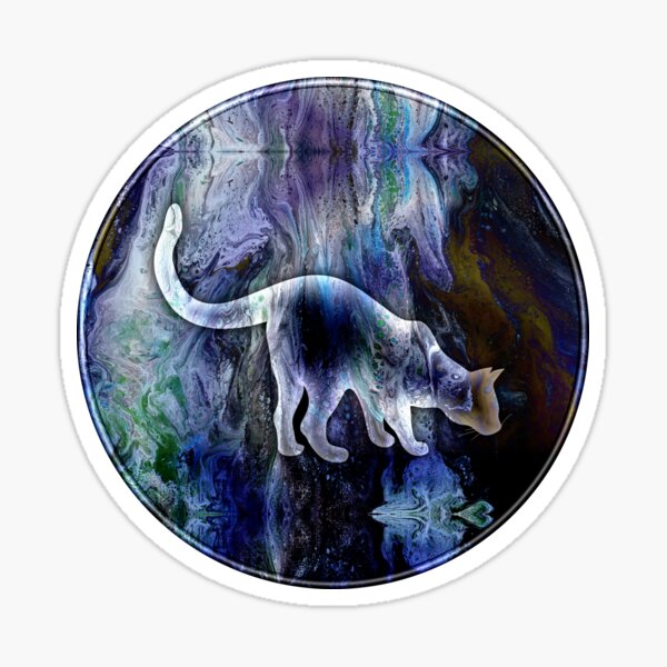 "Curiosity: cat being curious" Sticker by kerravonsen | Redbubble