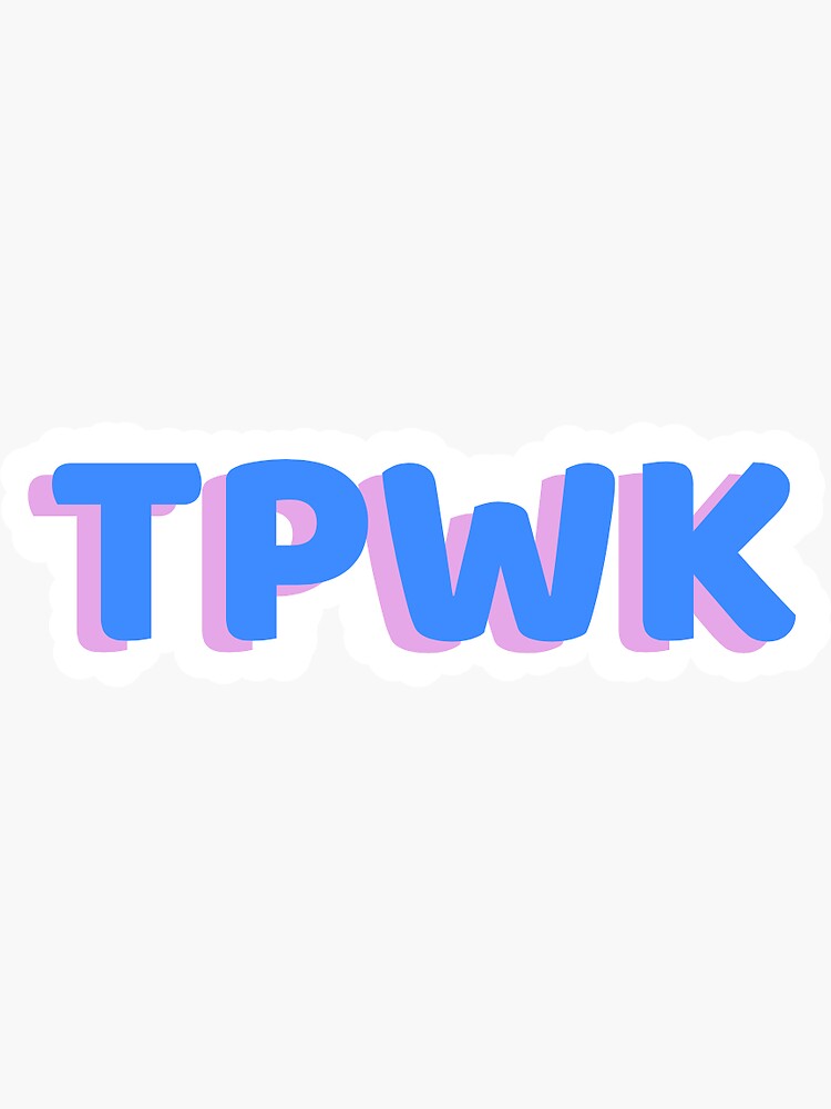 "TPWK " Sticker for Sale by kassidytpwk28 | Redbubble