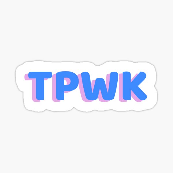 "TPWK " Sticker for Sale by kassidytpwk28 | Redbubble