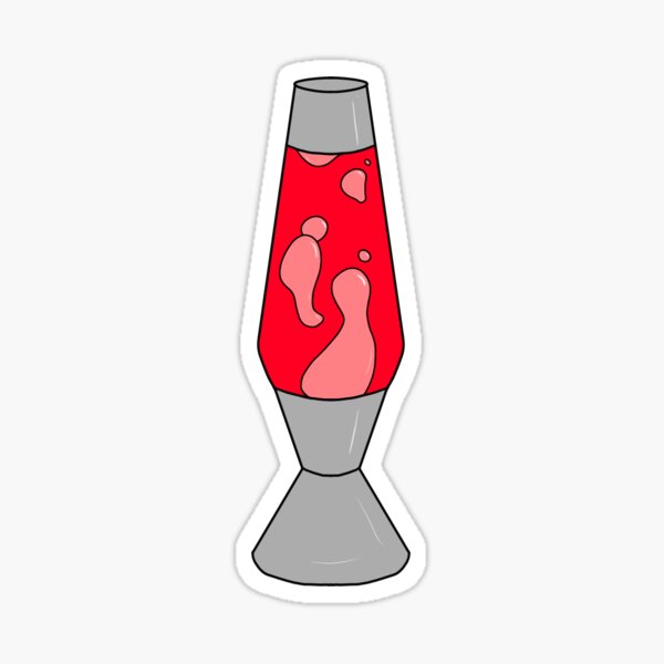 "Red Lava Lamp" Sticker by PaulinaS | Redbubble