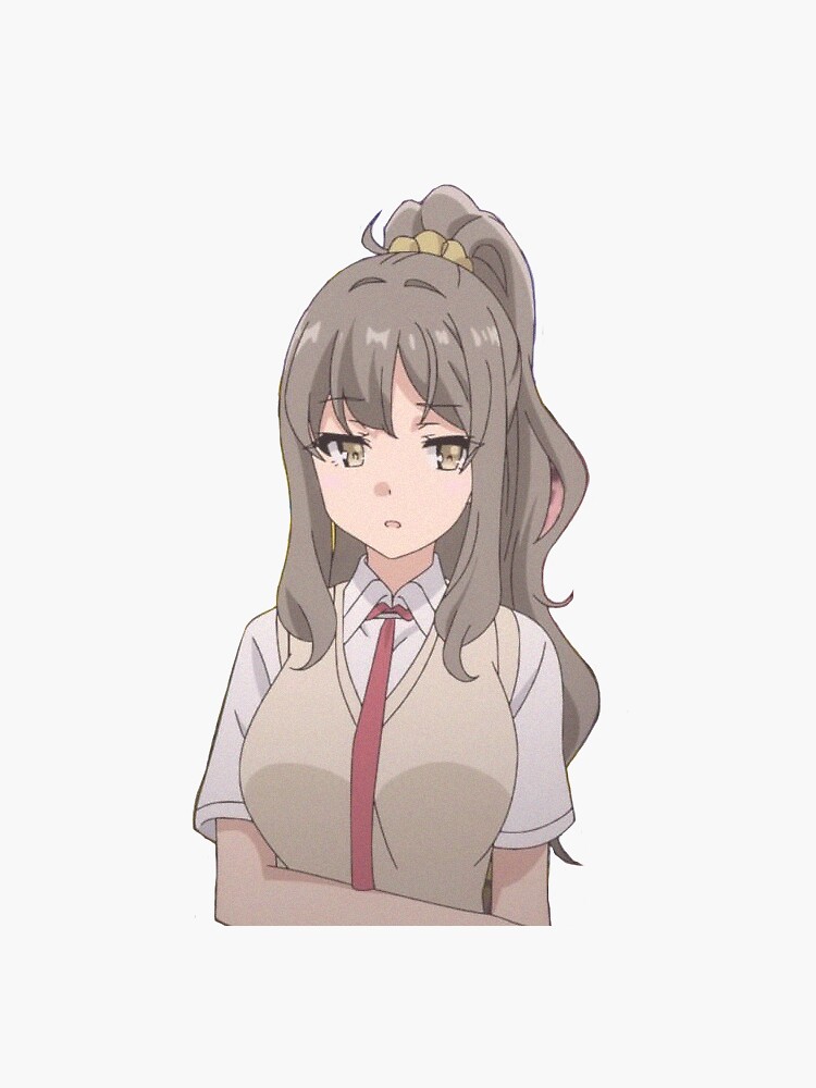 "Rio Futaba bunny girl senpai" Sticker for Sale by Horiphic | Redbubble