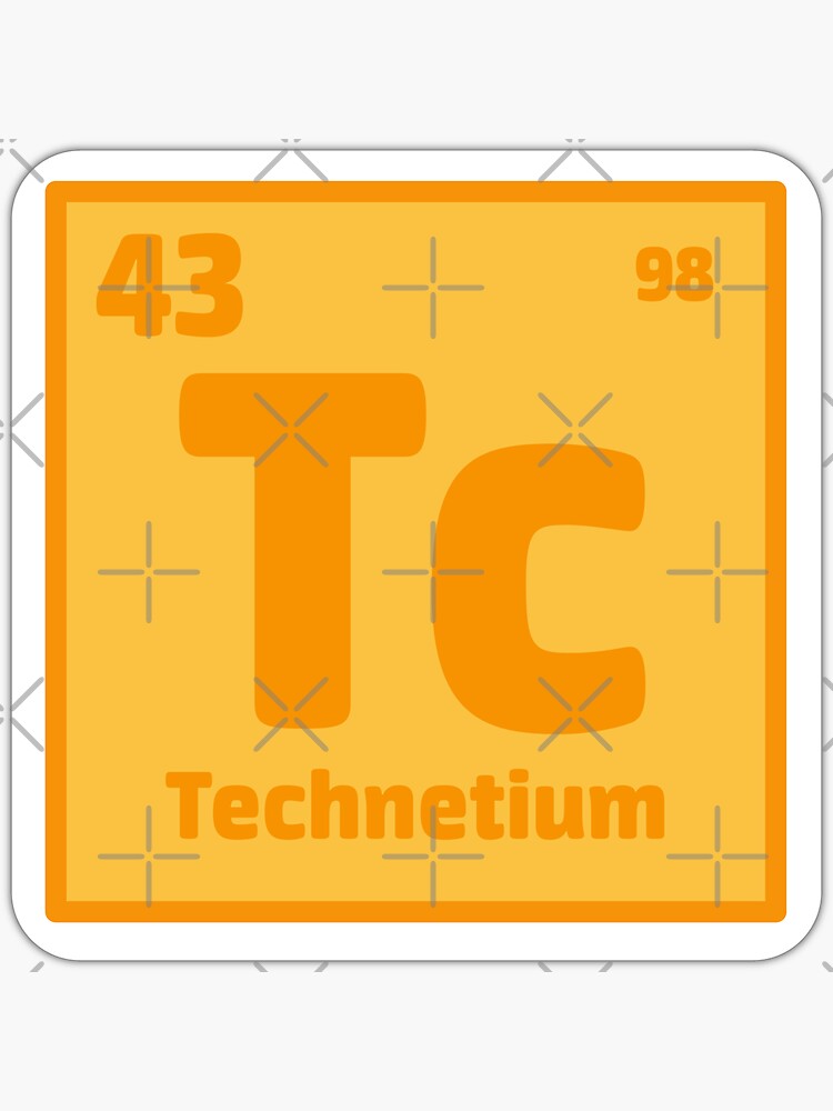 "Element Technetium Sticker" Sticker for Sale by Mr. X | Redbubble