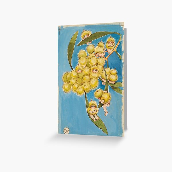 "Wattle Babies - May Gibbs " Greeting Card by Franklin-Prints | Redbubble