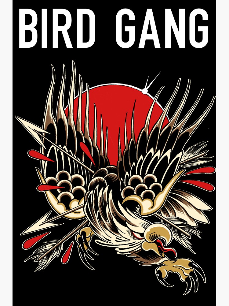 "BIRD GANG" Sticker for Sale by Jackb-sucks | Redbubble