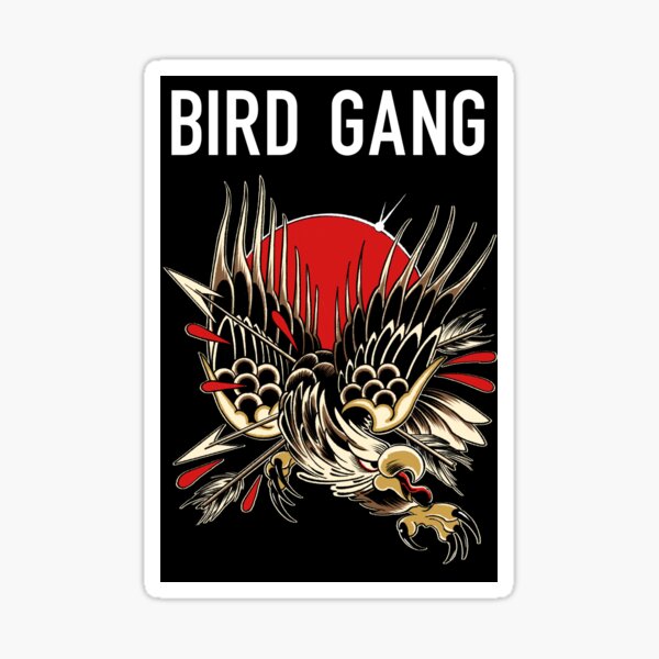 "BIRD GANG" Sticker for Sale by Jackb-sucks | Redbubble