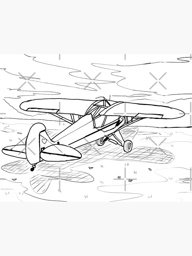 "Piper Cub Inks" Sticker by autobotchari | Redbubble