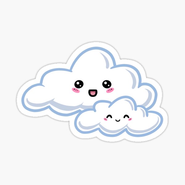 "Cute Clouds" Sticker for Sale by KBellaCreative | Redbubble