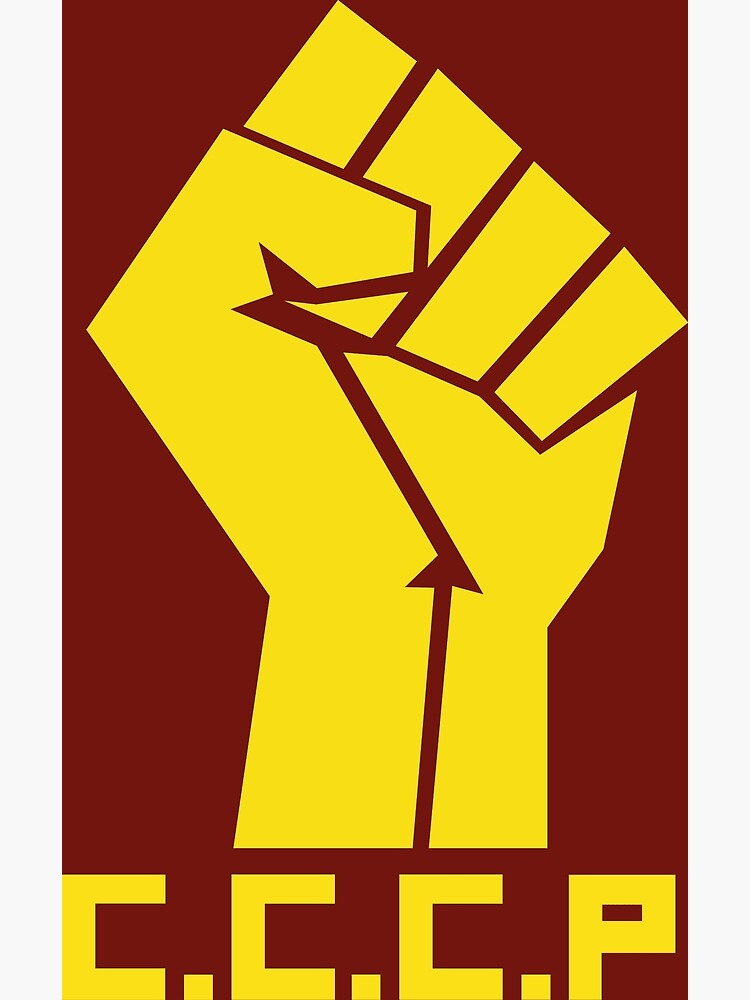 "CCCP Communist Hand" Poster by Chocodole | Redbubble