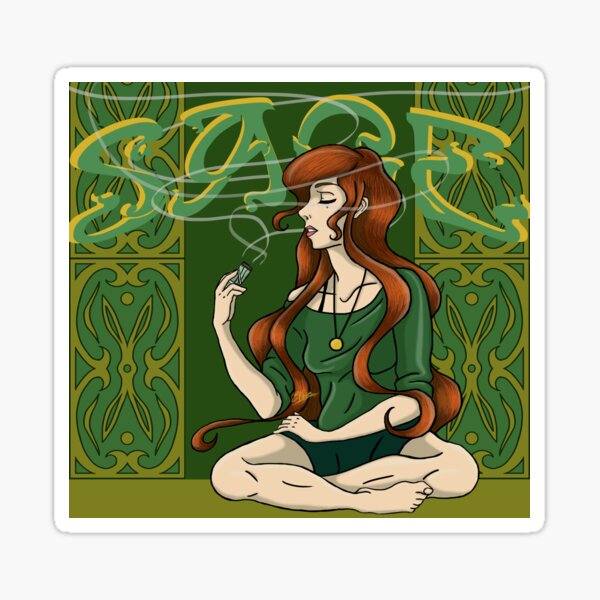 "Sage" Sticker by ElfieTanuki | Redbubble