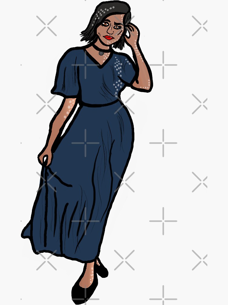 "comic desi girl - suzana " Sticker for Sale by nonnasartshop | Redbubble