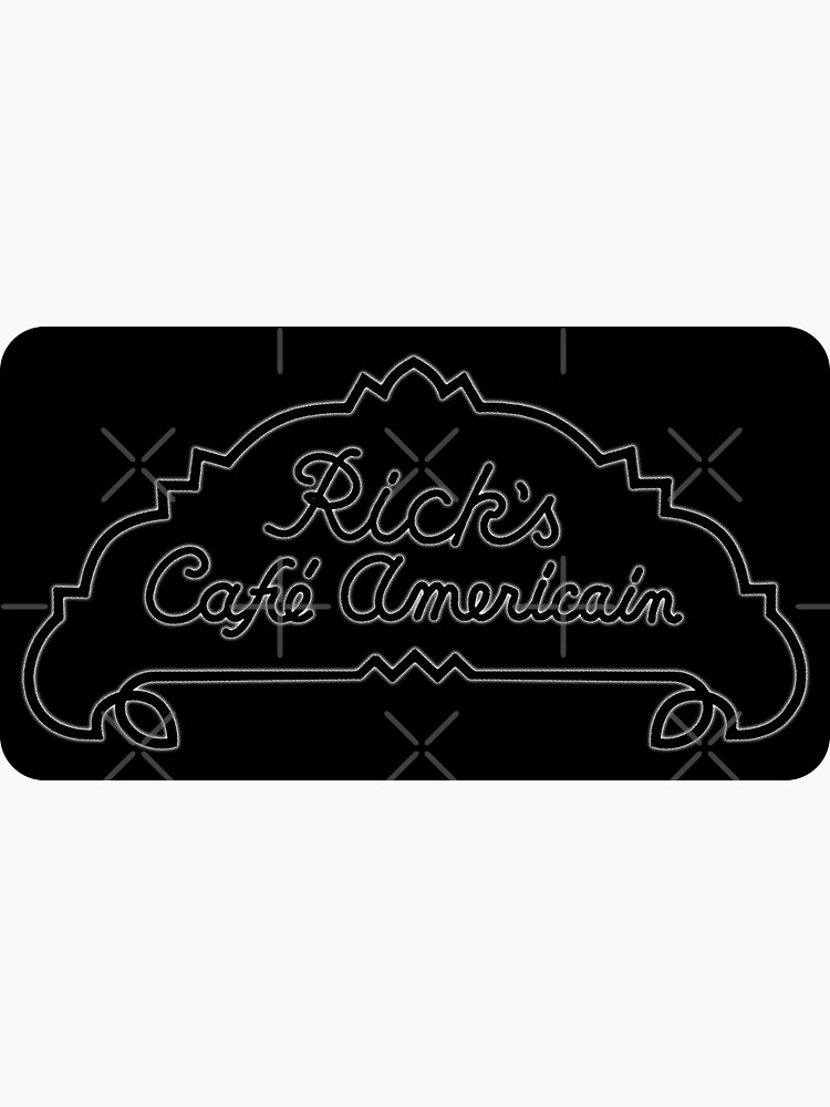 "Rick's Cafe Americain - Casablanca" Sticker for Sale by huckblade ...