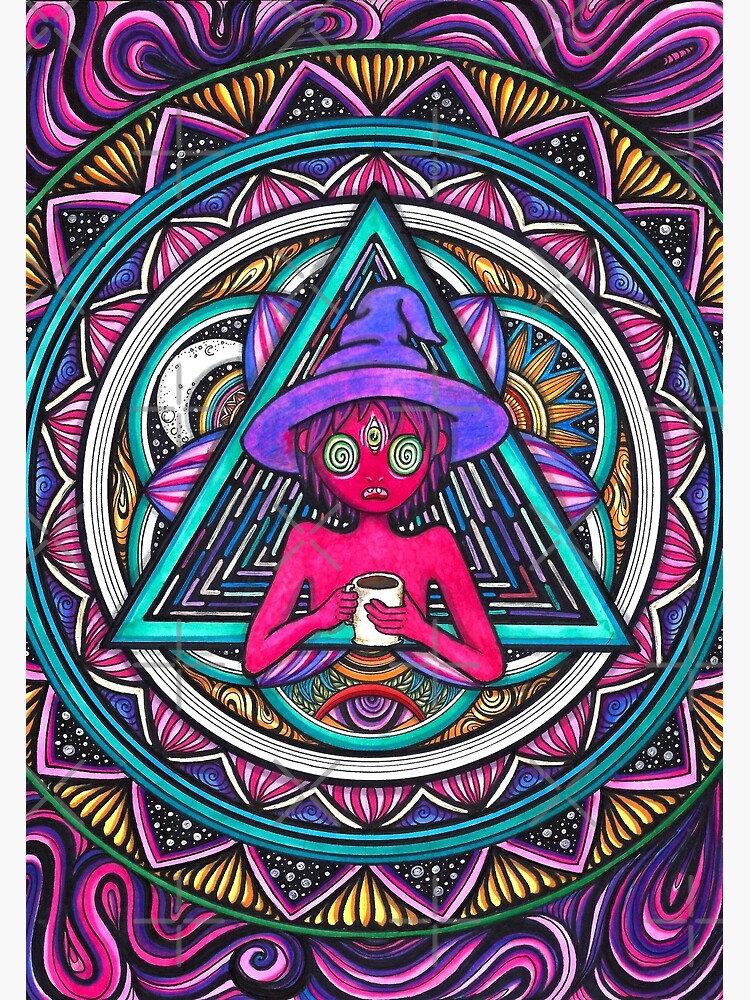 Poster « Trippy Clancy Mandala inspiré », par mayescol | Redbubble