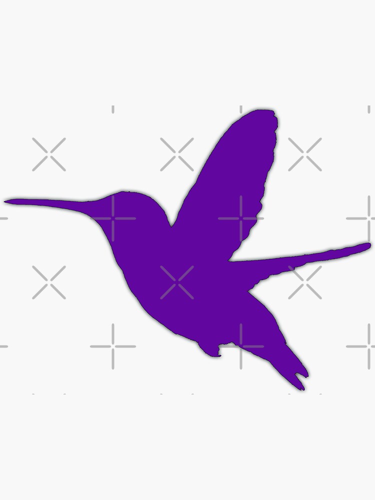 "Purple Hummingbird" Sticker by PhotoCaptures | Redbubble