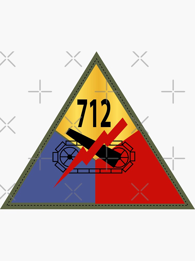 "Army - 712th Tank Battalion SSI" Sticker for Sale by twix123844 ...