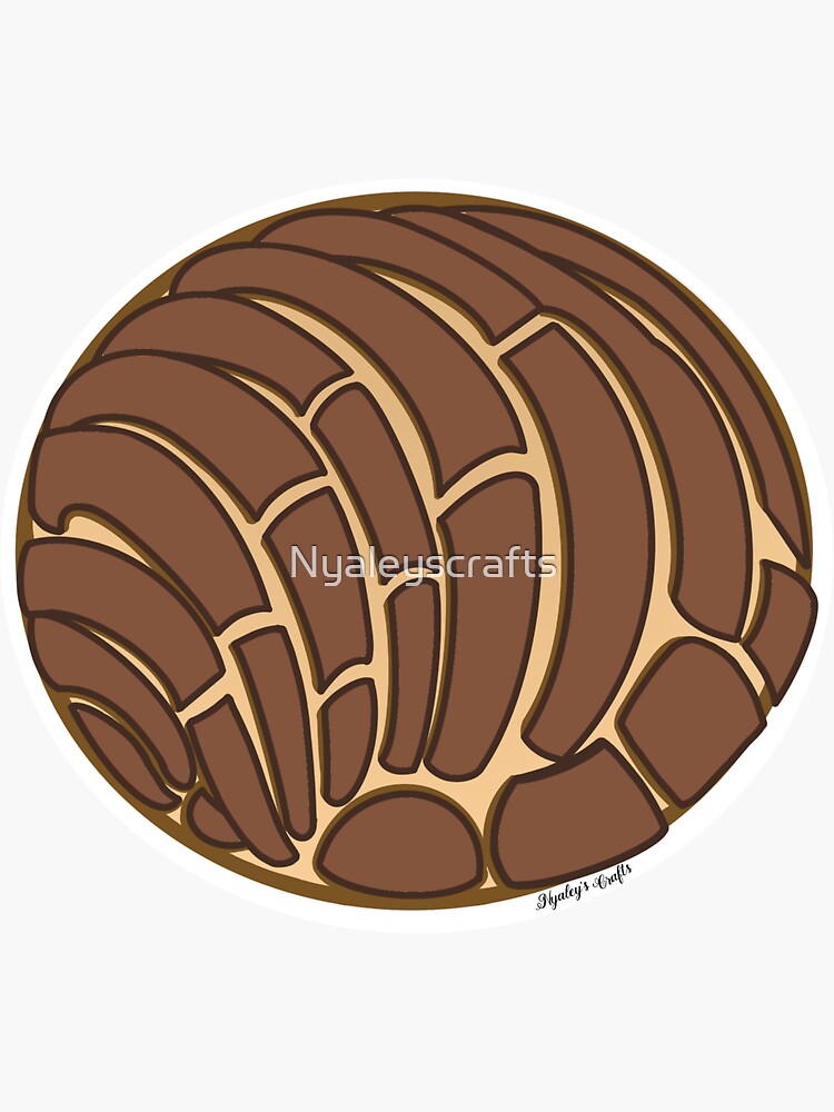"Chocolate Concha" Sticker for Sale by Nyaleyscrafts | Redbubble