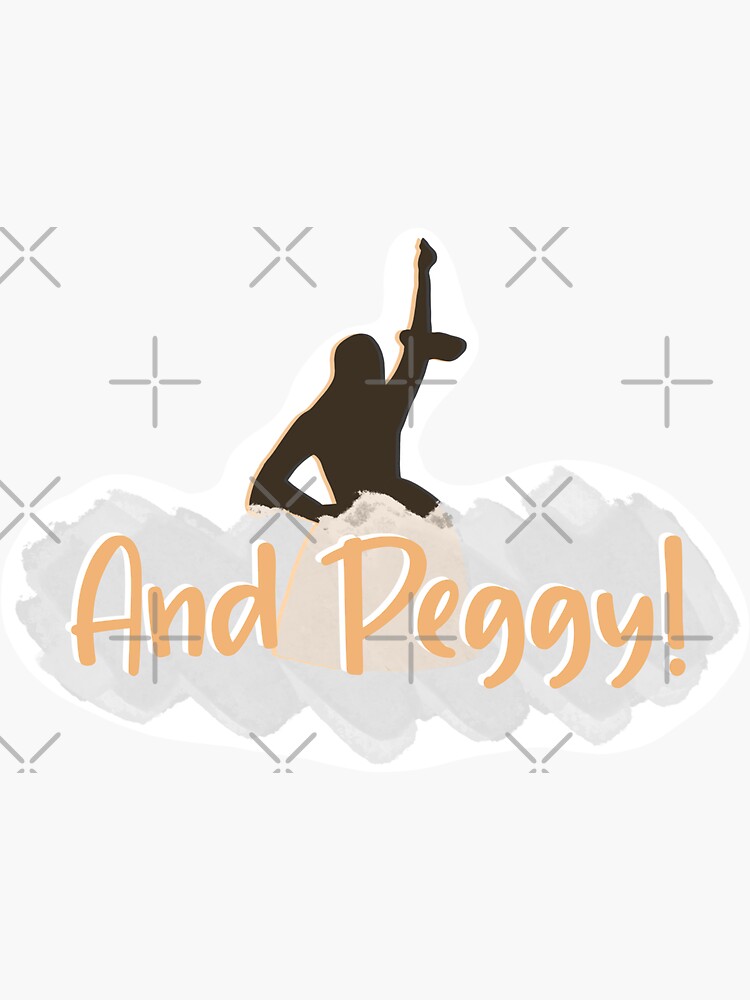 "And Peggy! Sticker" Sticker by ilustrados-sf | Redbubble