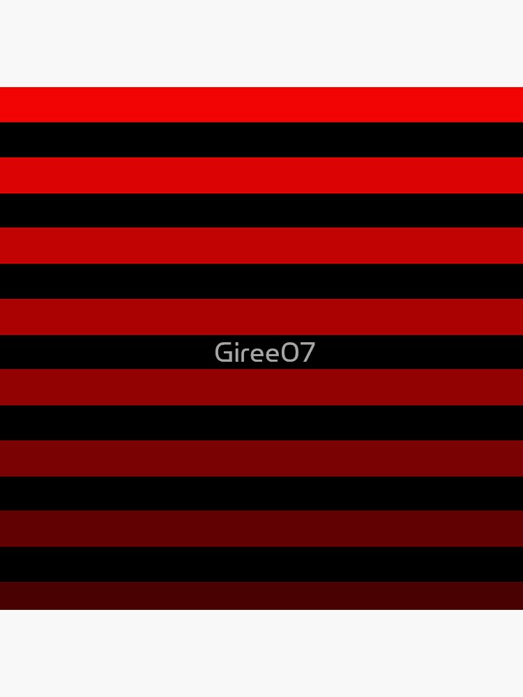 Pegatina «Líneas de rayas horizontales rojas» de Giree07 | Redbubble