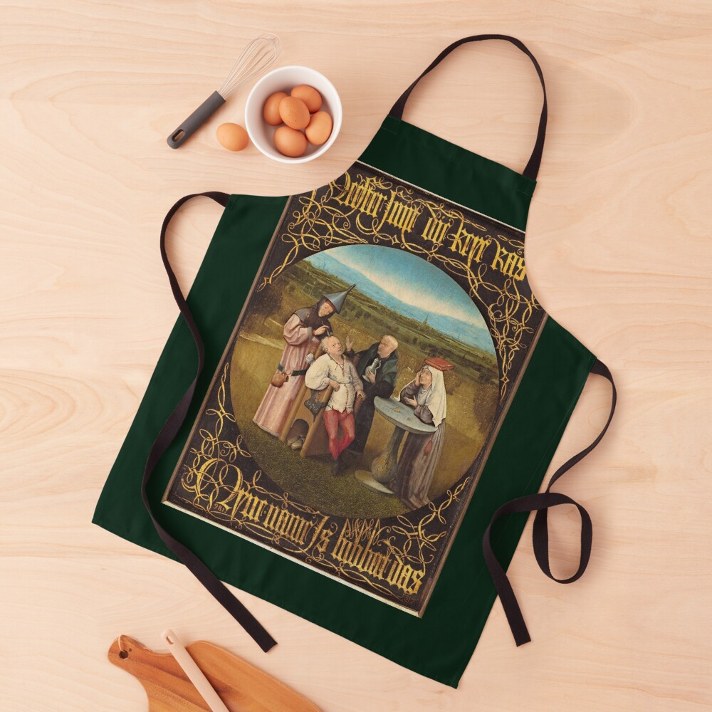 "Bosch, Hieronymus - Extracting The Stone Of Madness" Apron for Sale by ...