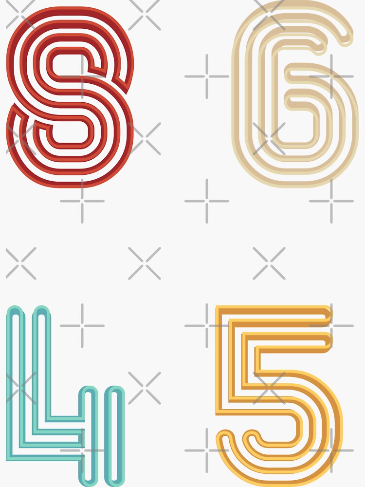 "Neon 8645" Sticker for Sale by jilppp | Redbubble