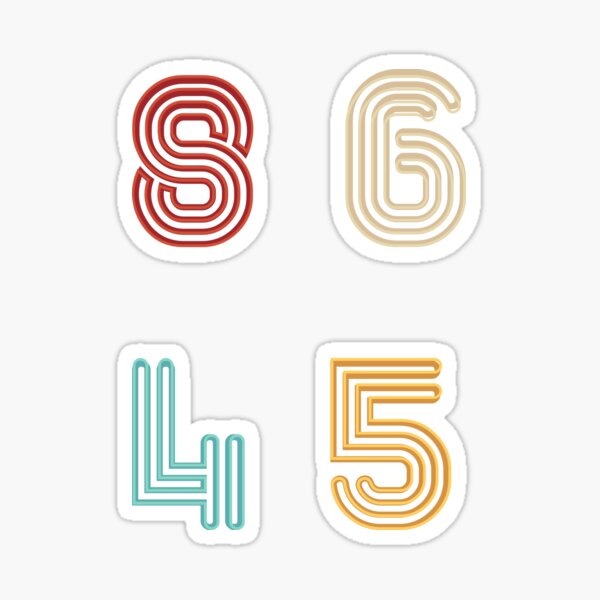 "Neon 8645" Sticker for Sale by jilppp | Redbubble