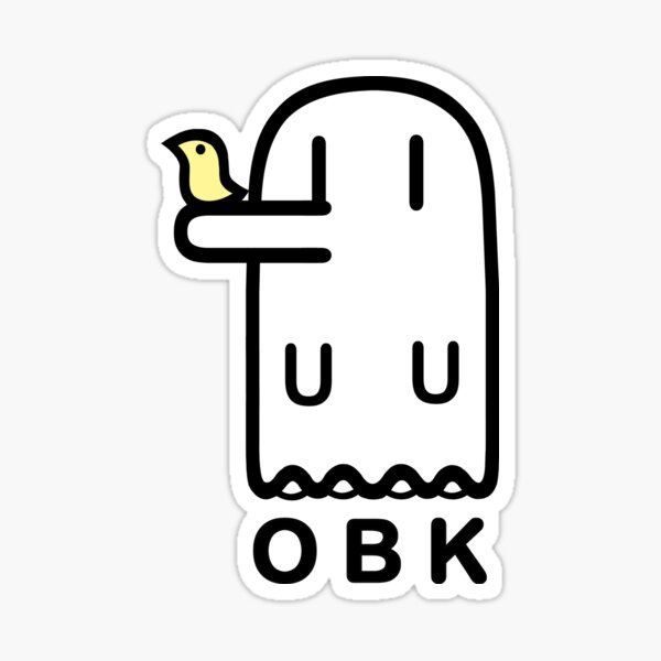 "Nichijou OBK Obake t-shirt" Sticker for Sale by vergil | Redbubble