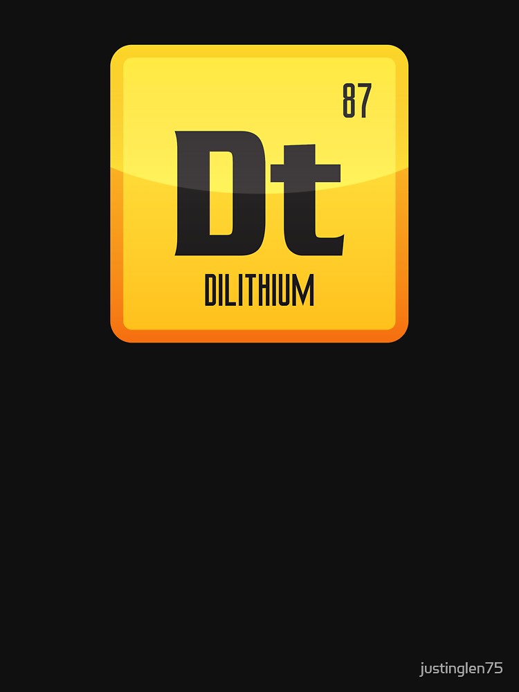 "Element of Dilithium v1 (Yellow)" T-shirt by justinglen75 | Redbubble ...
