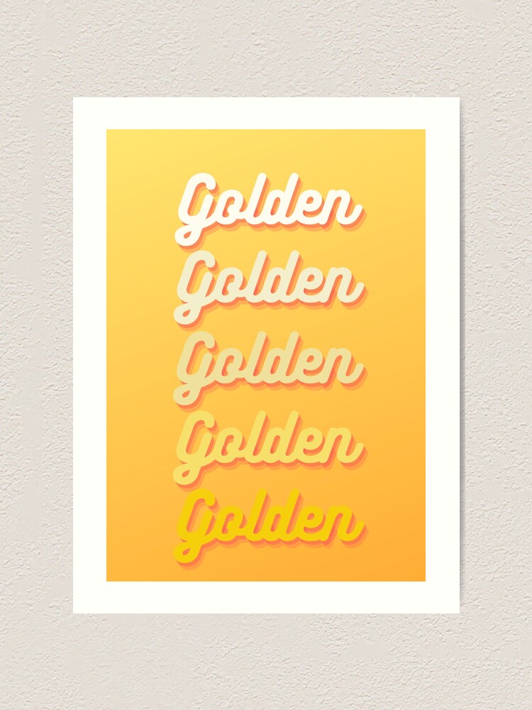 "Golden / Harry Styles" Art Print by thenameisemma | Redbubble