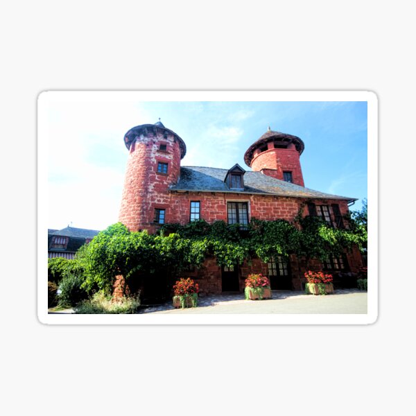 "Turreted House - Collonges-la-Rouge, France" Sticker by blossom ...