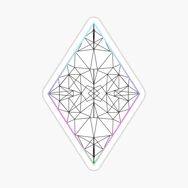 "Complex Prism" Sticker by GabyDesignPro | Redbubble