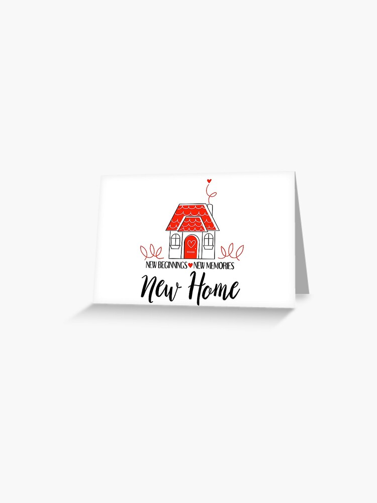 Greeting Cards Moving Cards Housewarming New Home Card Embroidered ...