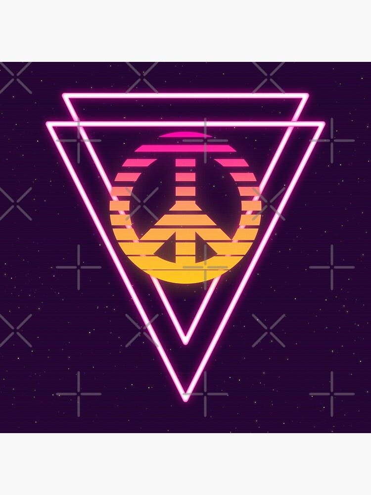 "Vaporwave Peace Sign" Poster for Sale by LipstickChick | Redbubble
