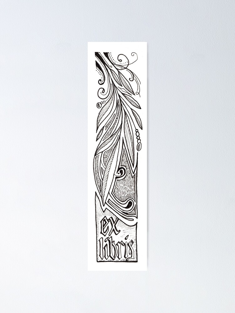 "Ex Libris Bookmark" Poster by mhdraper | Redbubble