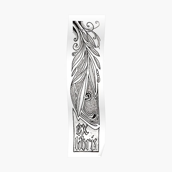"Ex Libris Bookmark" Poster by mhdraper | Redbubble