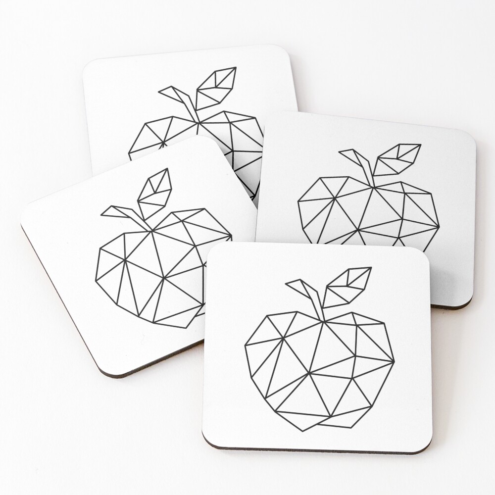 "Geometric apple" Sticker for Sale by The-Fancy-Space | Redbubble