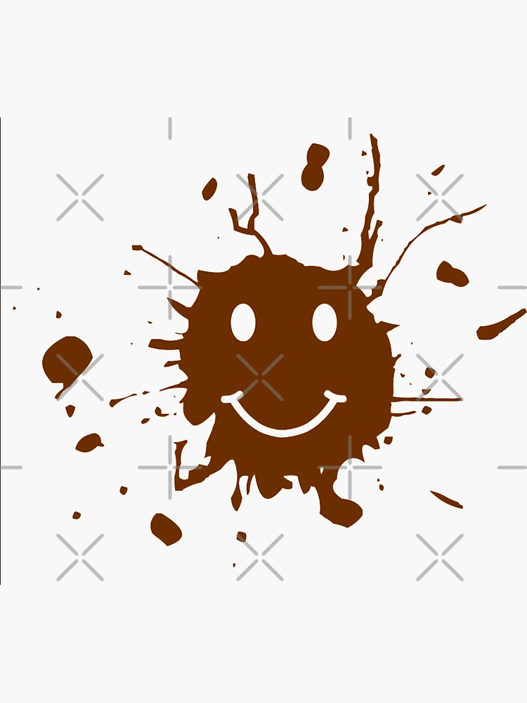 "Smiley Mud Face" Sticker for Sale by lucasbrondi | Redbubble