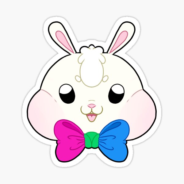 "Poly Bunny" Sticker for Sale by Nikko-Usagi | Redbubble