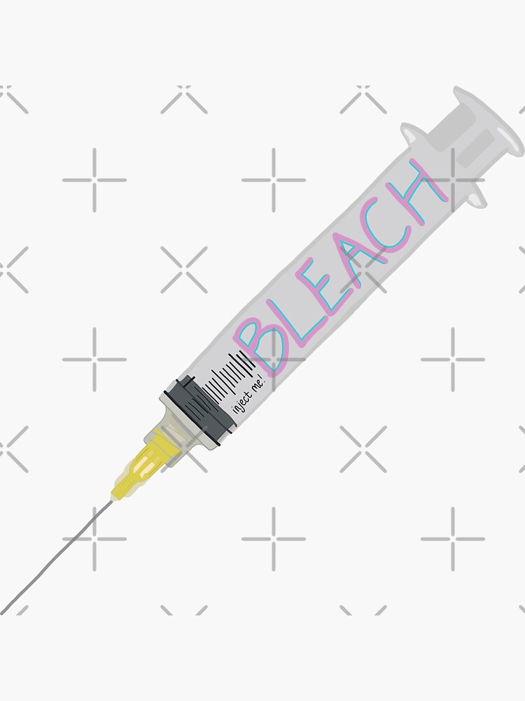 "Donald Trump Bleach Syringe Injection/Jab Meme" Sticker by ...